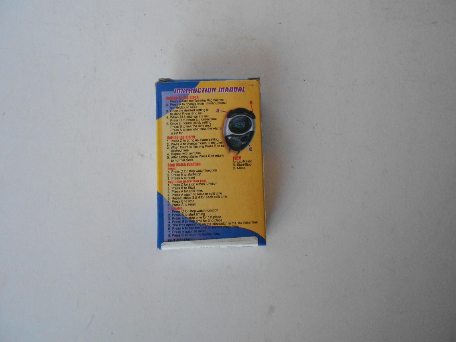 CP-2186 Professional Quartz Timer 1/100th-Second Digital Stopwatch ...