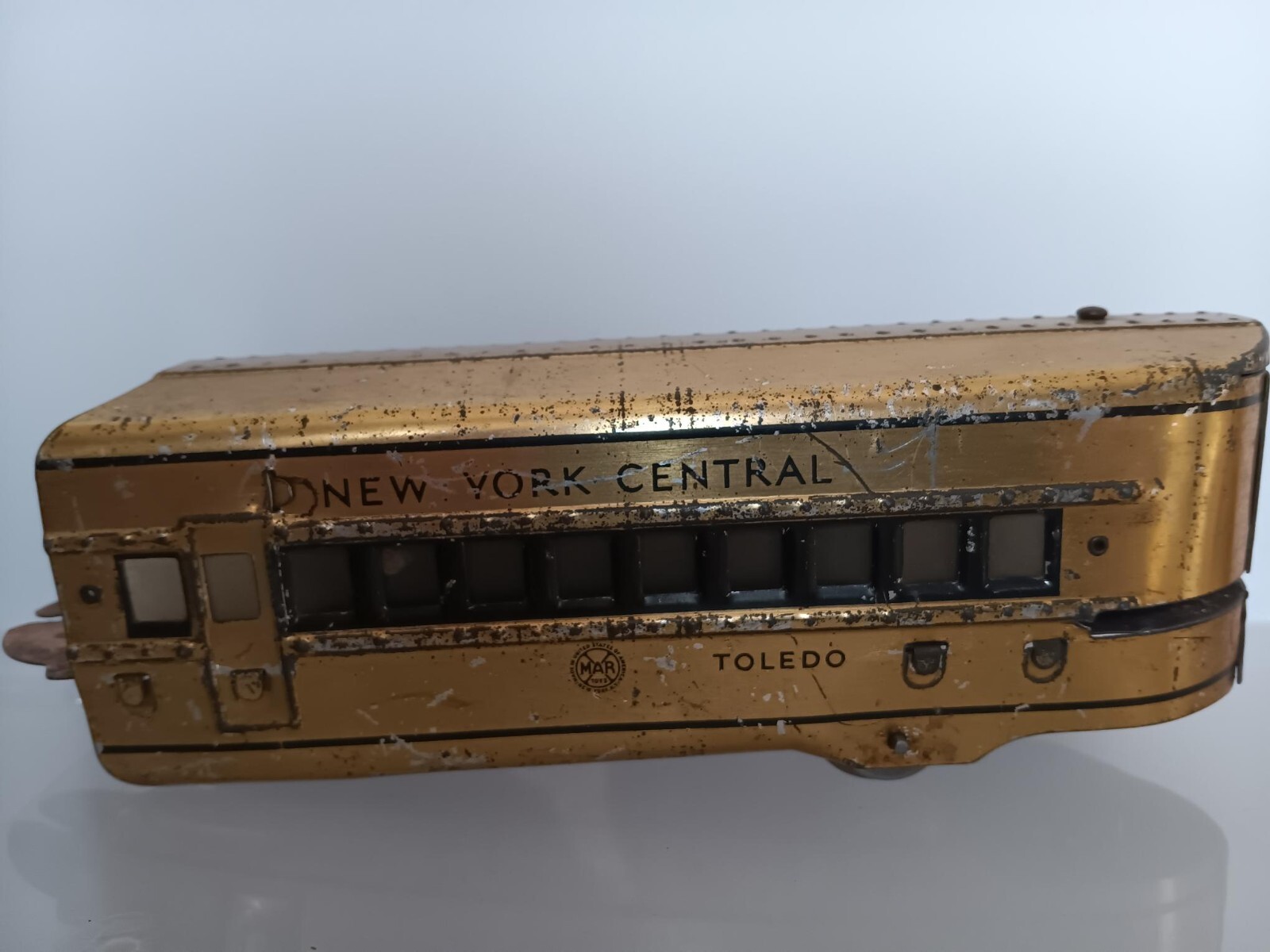 Marx Mercury Rare Copper Toledo Passenger Lighted Coach Car Toy 1938 0 ...