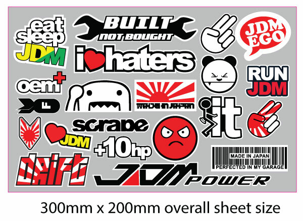 Drift Japan Logo Car Sticker Drifting Japanese Domestic Market Brand,