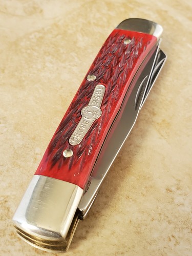 Tree Brand Classic Boker Trapper 2525 SRB Red Bone Pocket Knife ...