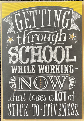 Hallmark GRADUATION “Getting through School while Working” Greeting Card | eBay