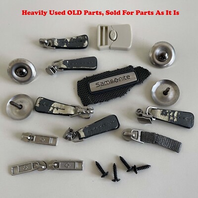 Old Samsonite Luggage Logo Travel Suitcase Part Handle Zipper Pull ...