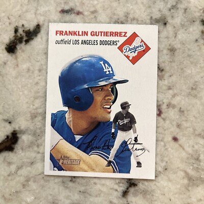 2003 Topps Heritage Baseball Card #52 Franklin Gutierrez Rookie | eBay