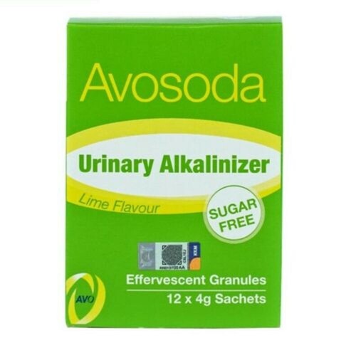 2 Boxes AVOSODA Urinary Alkalinizer 12's Sugar-Free Lime Flavor DHL ...