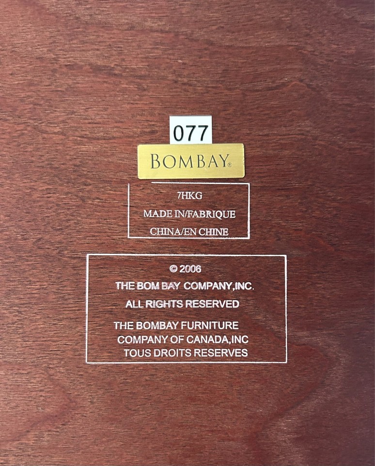 Bombay Company Cherry color Side Entry Table | eBay