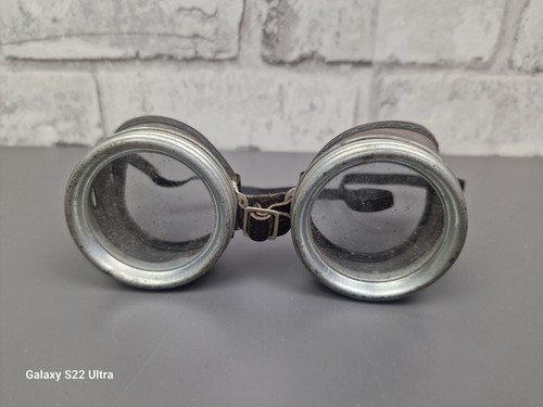 Vintage Motorcycle Goggles - Flying Pilot Aviation Goggles, 1940's ...