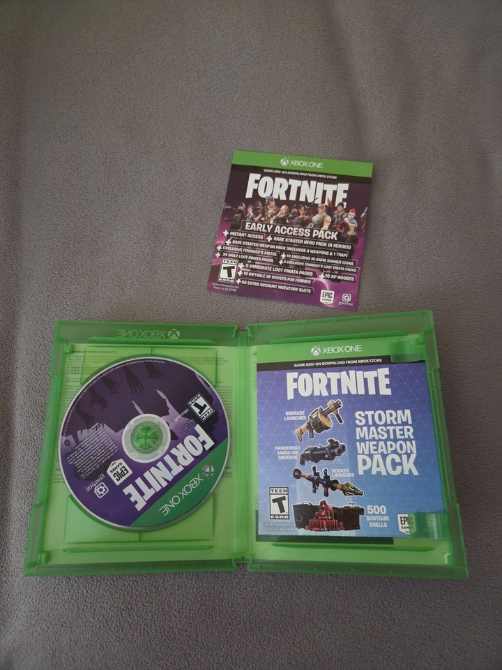 Fortnite Founders edition code unused + rare storm master weapon pack ...