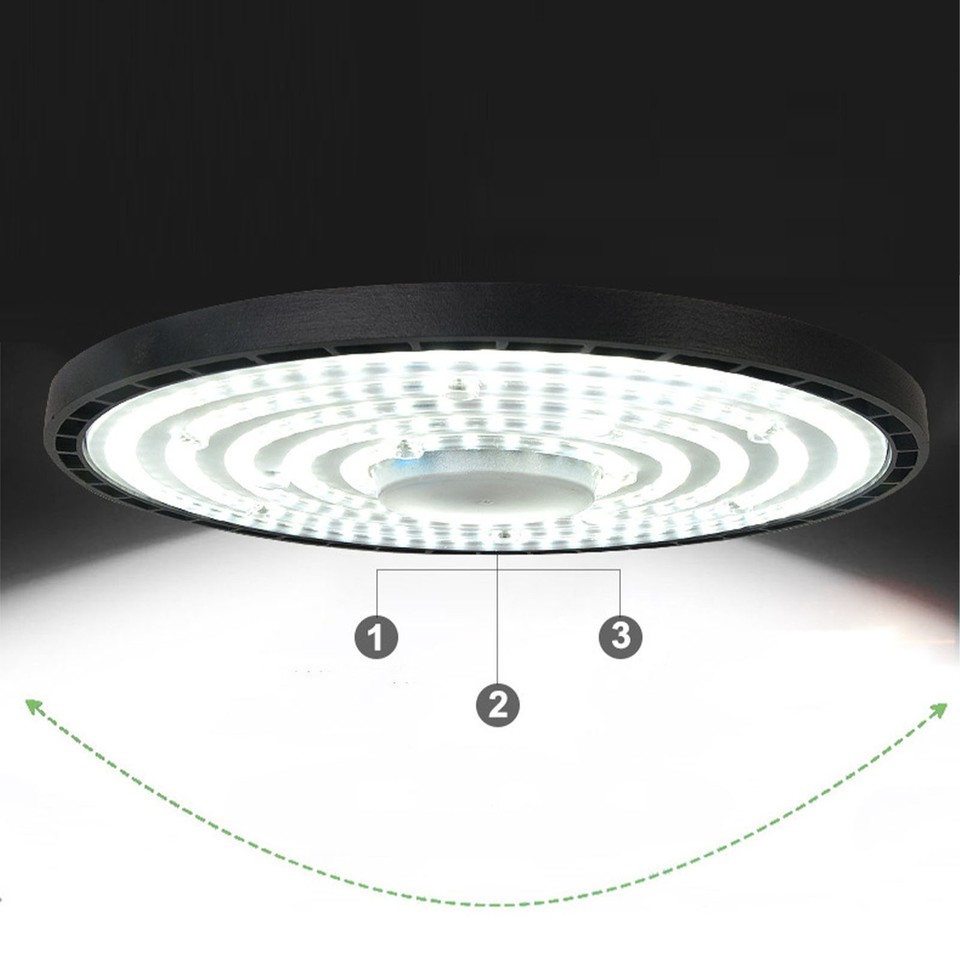 100W LED High Bay Light 6500K Cold White LED High Bay Shop Light For ...