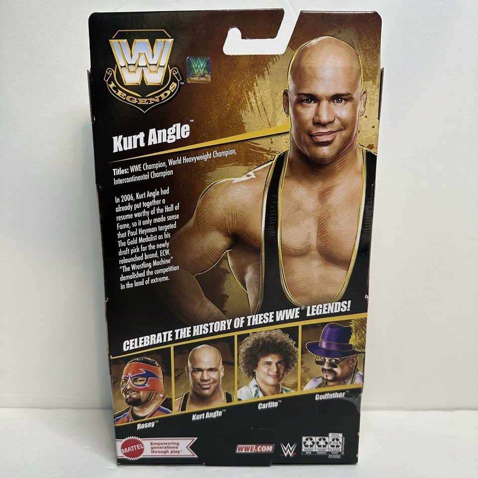 WWE Kurt Angle Elite Collection Legends 6" Figure Series 26 Mattel ...