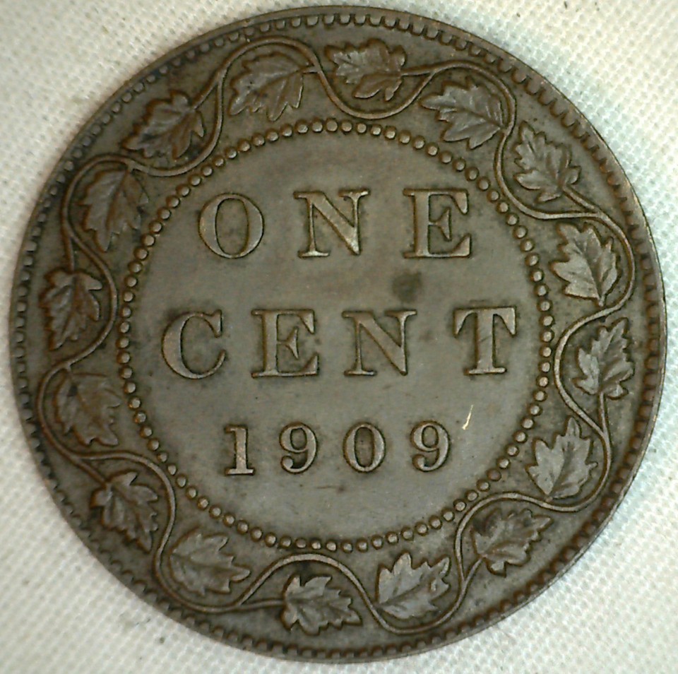 1909 Copper Canadian Large Cent Coin 1-Cent Canada XF | eBay