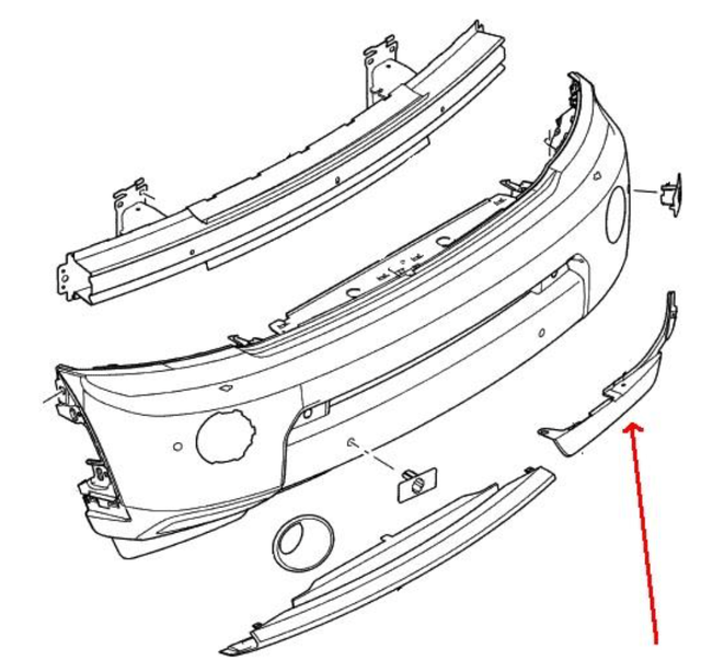 Land Rover Discovery IV L319 Front Left Deflector LR014319 OEM for sale ...