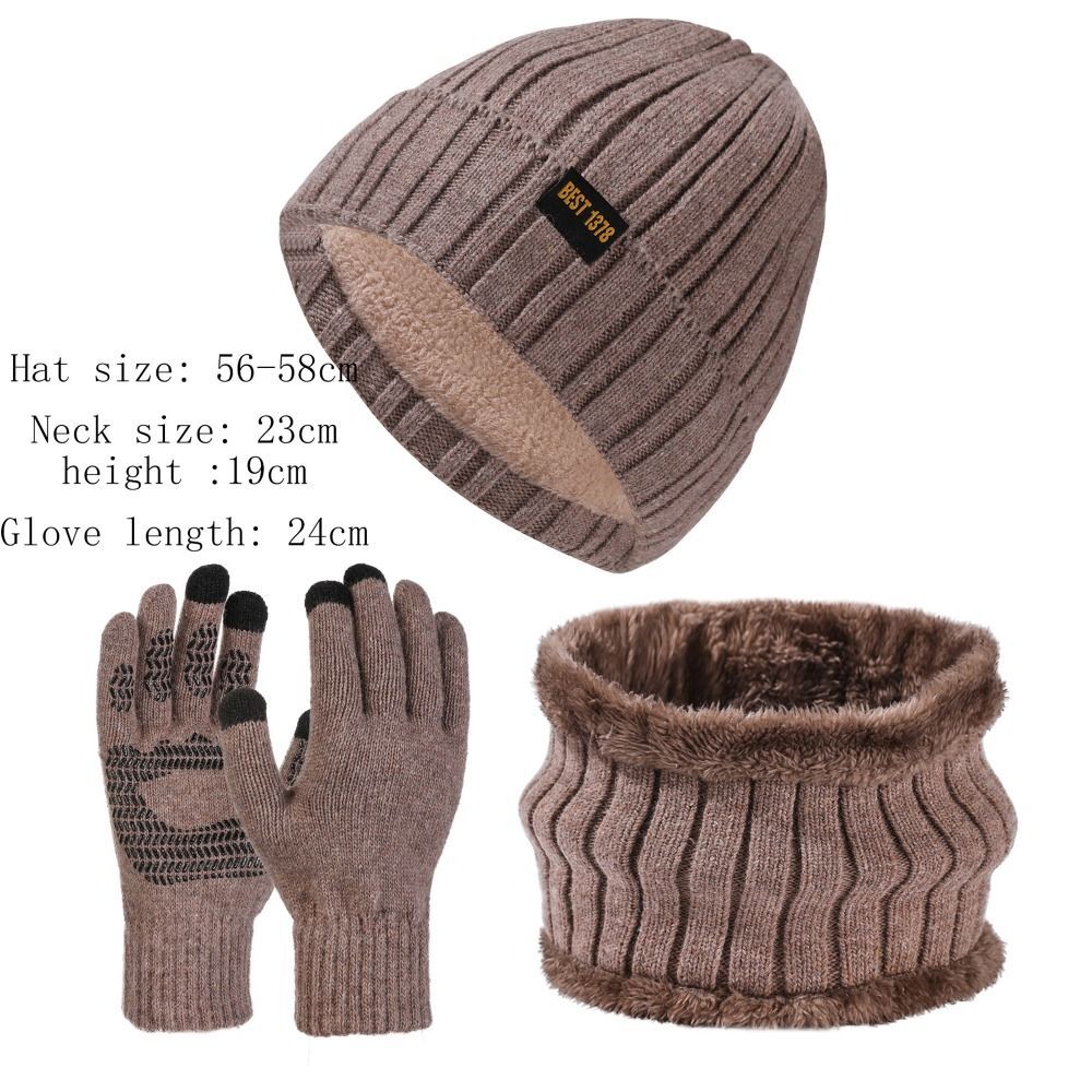 Fleece Woolen Hat Wool Pullover Cap Casual Knitted Hat Winter | eBay