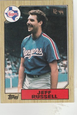 FREE SHIPPING-MINT-1987 (RANGERS) Topps #444 Jeff Russell | eBay