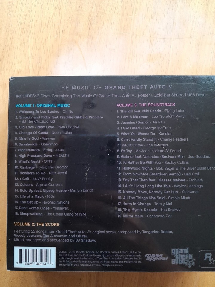 GTA 5 THE MUSIC OF BOX SET NEW PC ps5 xbox music CD | eBay UK