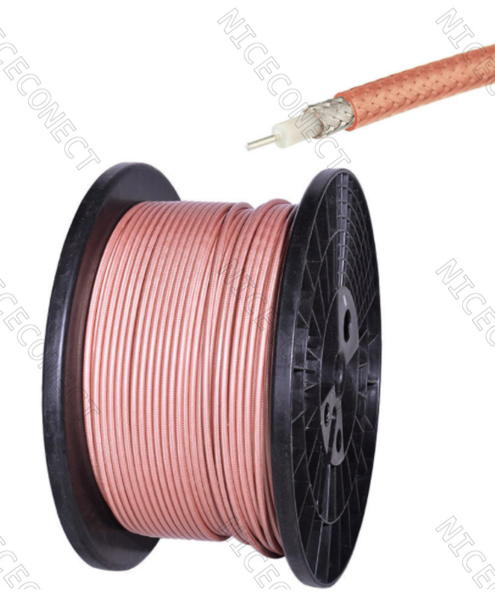 25 Meters RG142 Coaxial Cable M17/60-RG142 Double Copper Braid Shielded ...