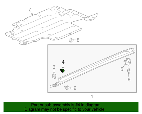 ( 1 ) GENUINE HONDA/ACURA 91512-TZ5-A01 Clip, Side Sill Garnish | eBay