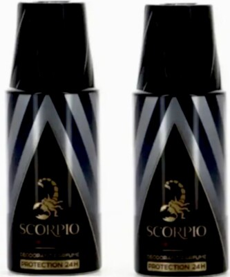 Lot de 2 Scorpio Vertigo Déodorant Anti-Transpirant 24H Spray (150ml x ...