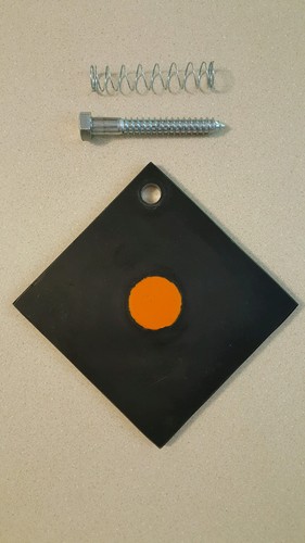 AR Steel Shooting Target + Mount Kit (Bolt Spring) 6" X 3/8" Painted ...