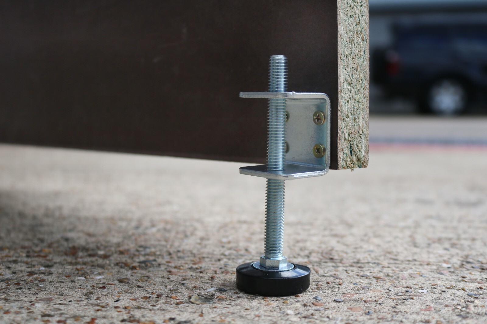 4 M8 x 100mm Adjustable Brackets w/Levelling Feet For Baseboards, Metal ...