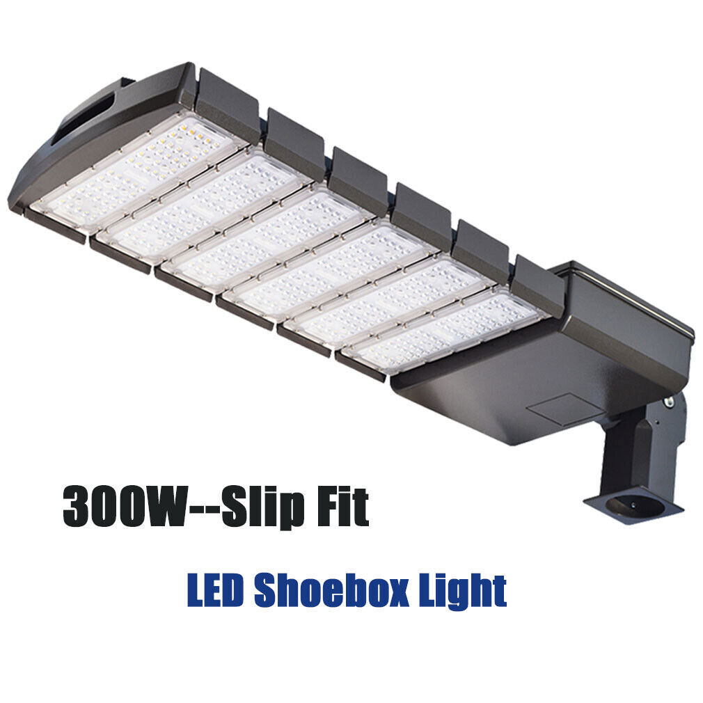 LED Parking Lot Light 100W 150W 200W 300W Led Shoebox Street Pole ...