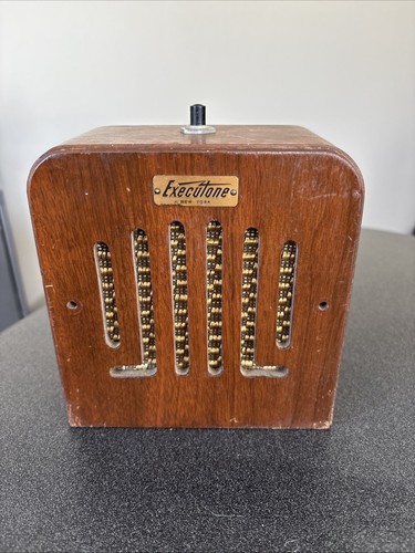 Executone Model 302-S Wood Intercom Speaker Art Deco Skyscraper 1930's ...