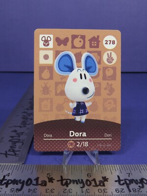 DORA #278 AUTHENTIC US PACK FRESH Animal Crossing Series 3 Amiibo Card ...