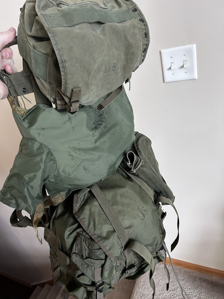 Vietnam P68 Lightweight Rucksack 1968 Dated. Complete | eBay