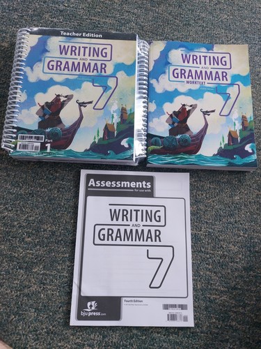 BJU Bob Jones 7th Grade 7 WRITING AND GRAMMAR Set Student Teacher ...