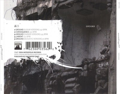 ASSEMBLAGE 23 GROUND NEW CD 782388035620| eBay