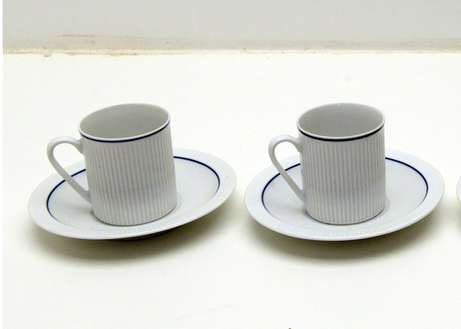 Prisma VIENNA BLUE LINE Tea Coffe cup set of 2 with dishes Rare | eBay