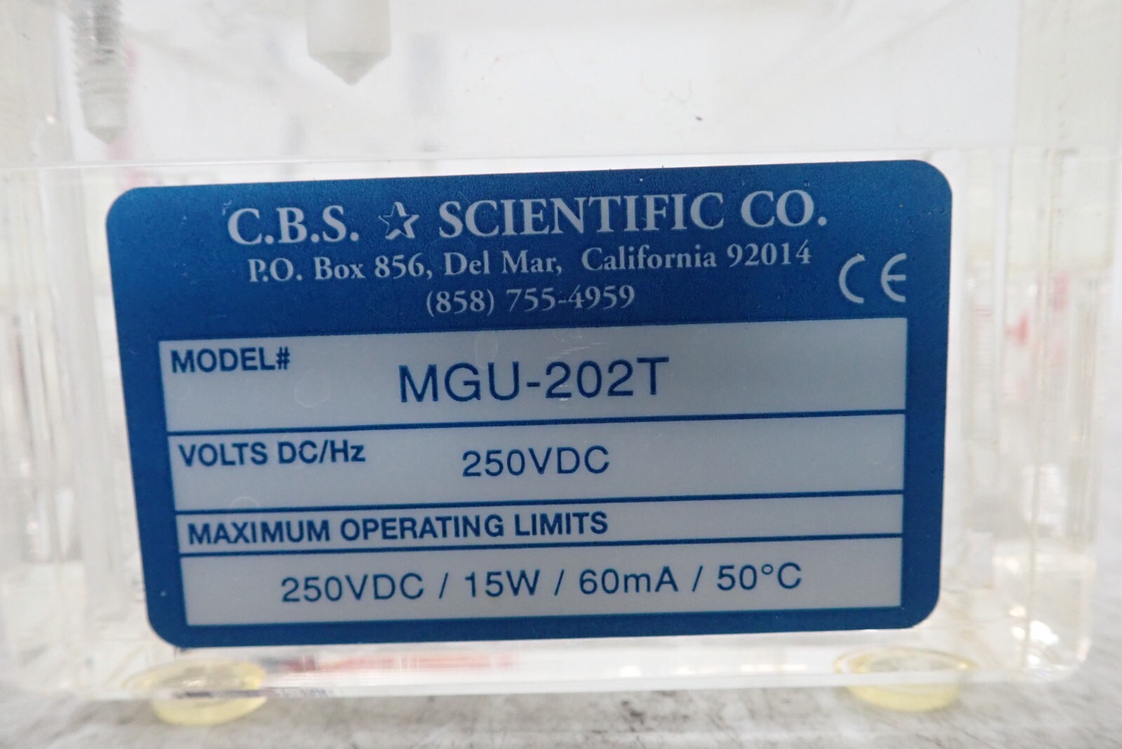 CBS Scientific Model MGU-202T Electrophoresis Gel Chamber | eBay