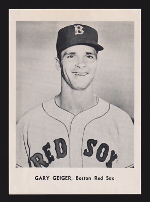 1958-65 JAY PUBLISHING Gary Geiger RED SOX 5x7 PICTURE PACK PHOTO EX ...