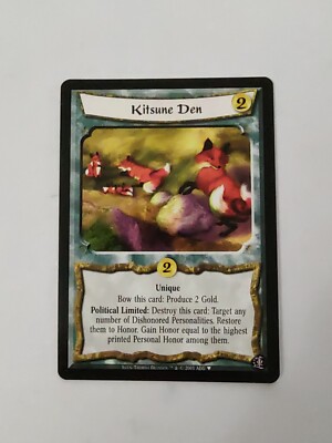 Kitsune Den - Promo - Legend of the Five Rings L5R CCG NM | eBay