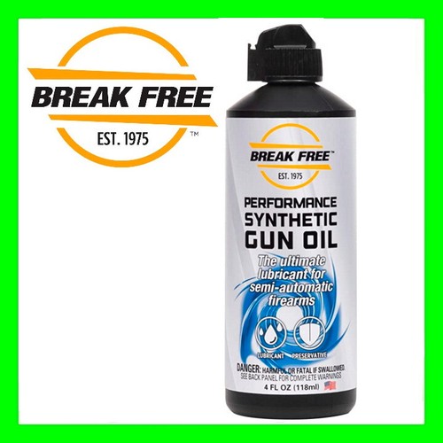 Break Free Synthetic Performance Gun Oil Lubricant Great for Semi-Autos ...