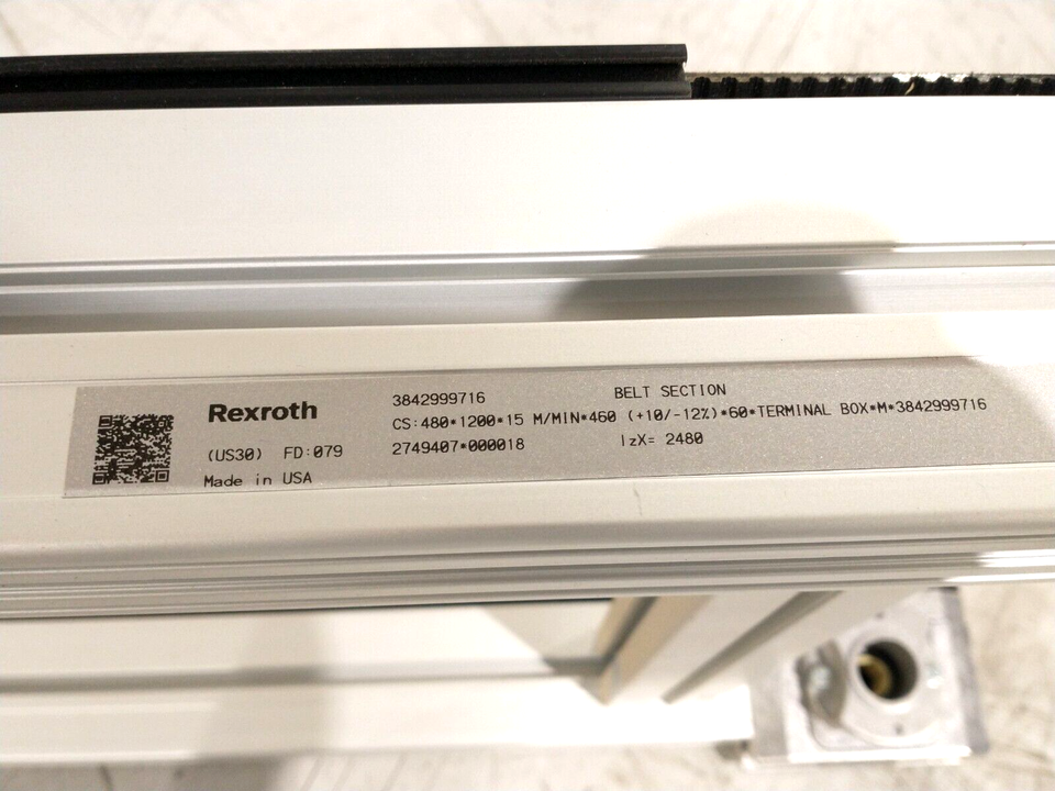Bosch Rexroth 3842999716 Belt Section BS 2 1200mm Length NO MOTOR | eBay