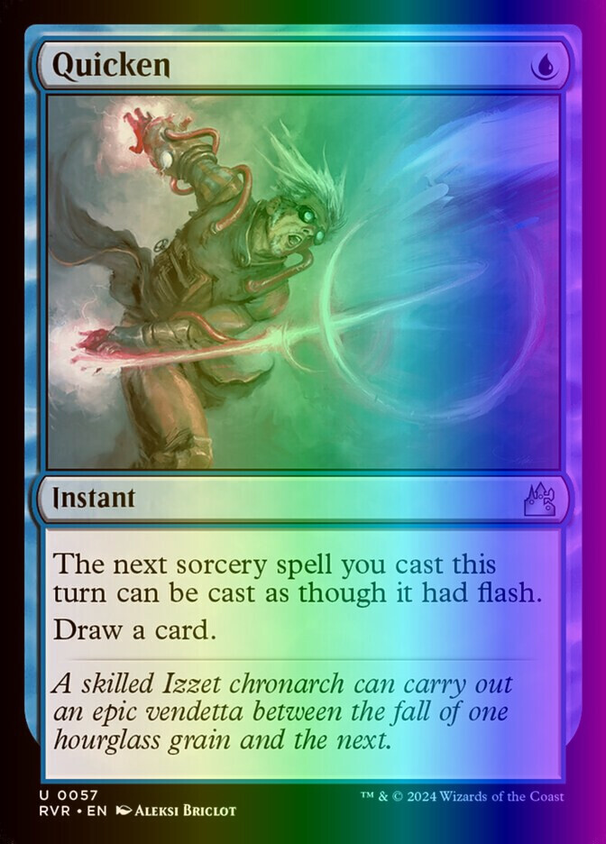 MTG Magic the Gathering Quicken (57/497) Ravnica Remastered NM FOIL | eBay