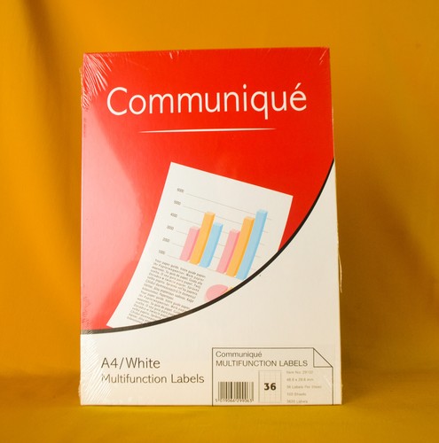 Antalis Communique Multifunction Labels A4 White - 48.9mm x 29.6mm ...