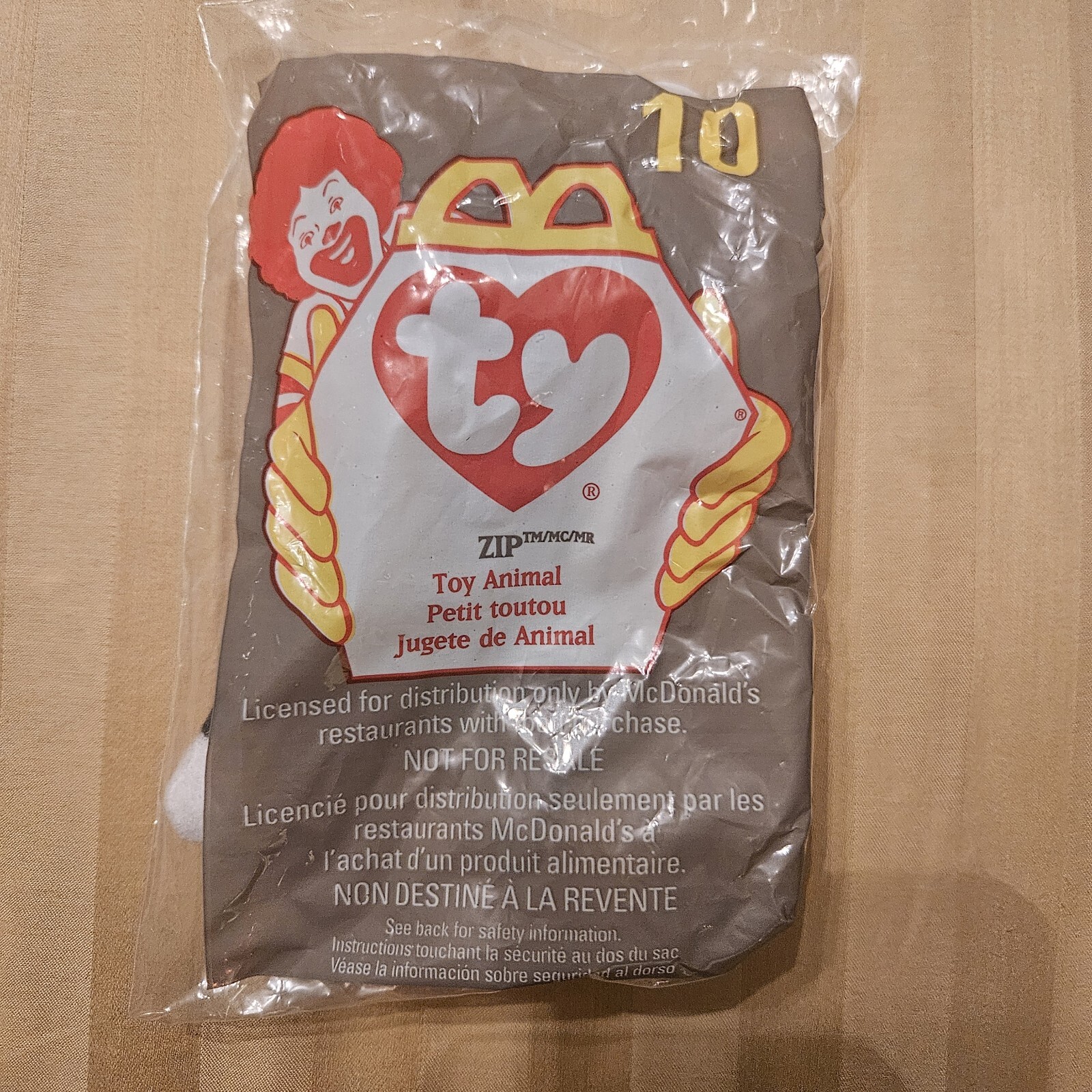 McDonald's TY Mini Beanie Babies Zip The Cat NEW | eBay