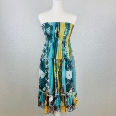 J.GEE | Womens Strapless Ruffled Dress Medium | eBay
