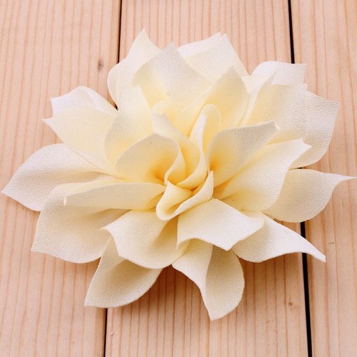 120pcs 3.6" Artificial Double-Layer Lotus Winter Fabric Flowers For ...