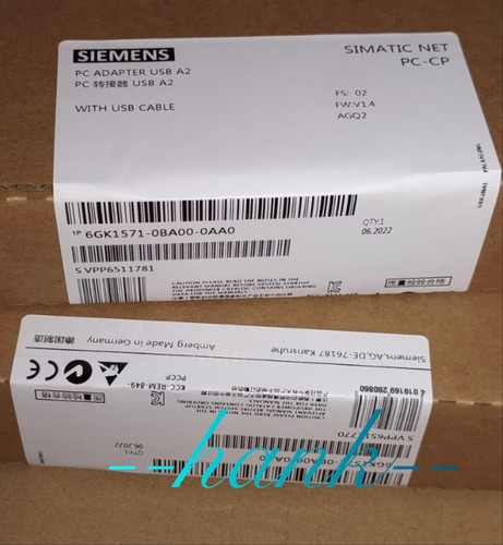 In Box SIEMENS 6GK1571-0BA00-0AA0 PC-ADAPTER USB A2 Cable For S7-200 S7 ...