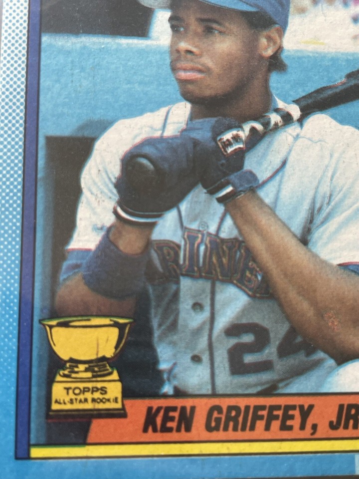 EXTREMELY RARE 1990 Topps Ken Griffey Jr 336 Multiple Error Card. NONE ...