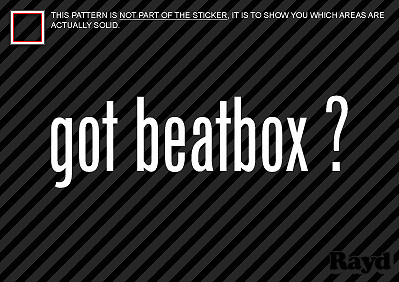 (2) Got Beatbox Sticker Decal hip hop rap break dance | eBay