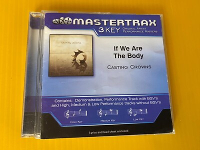 Mastertrax Accompaniment Track CD 3 Keys Casting Crowns If We Are The ...