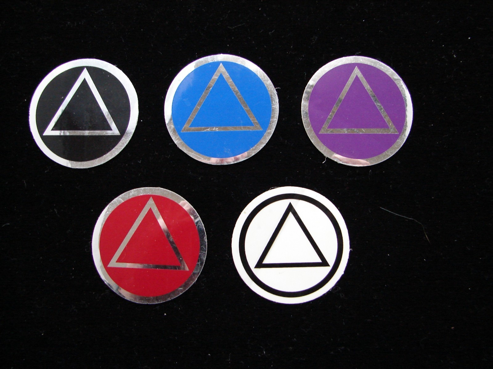 Alcoholics Anonymous AA Symbol Decal 1-1/2"" Round Window or Bumper ...