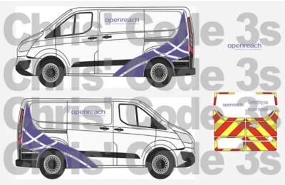 Code 3 Adhesive Vinyl Decal - 1/43 Greenlight Transit Custom ...