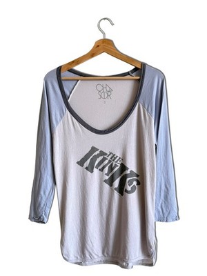 The Kinks Logo 3/4 sleeves women t-shirt by Chaser Brand 70's Rock Band ...