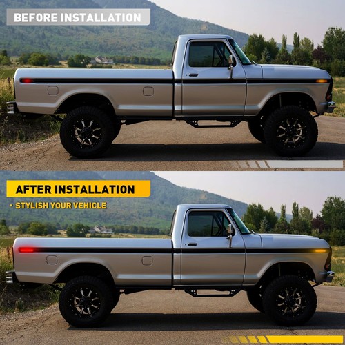 4x For Ford F-Series Truck 73-79 Bronco Van LED Front Rear Side Marker ...