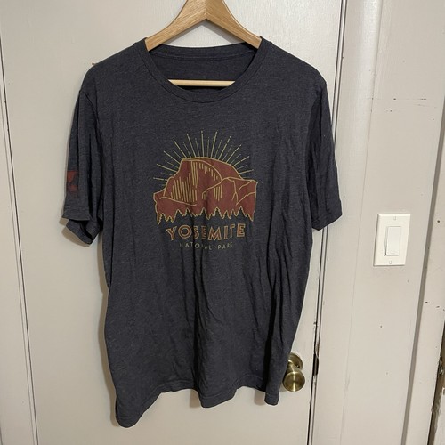 Yosemite National Park Conservancy Mens T-Shirt XL Gray Graphic - Half ...