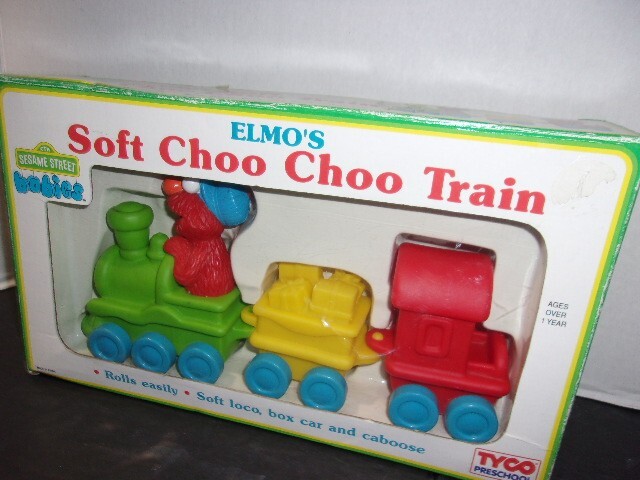 Sesame Street Toy Train ILLCO SESAME STREET TRAIN SET PULL TOY BIG